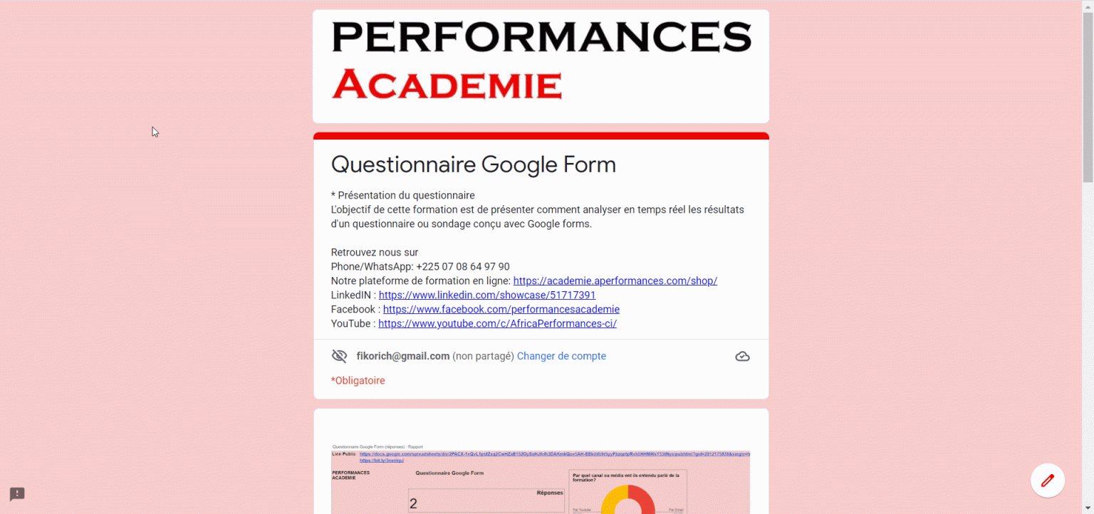 [Formation vidéo + Fichiers] Formation Google Sheets Analyse Google ...